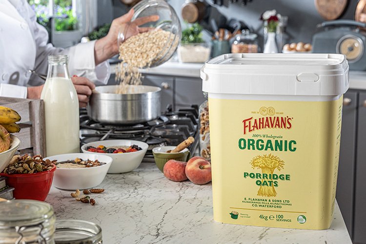Flahavan's Organic Porridge Oats Tub - Flahavan's